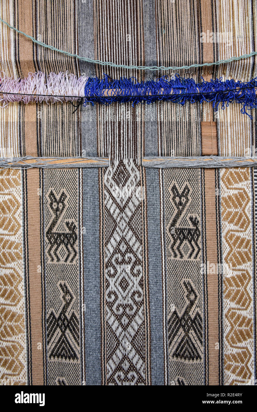Traditional Andean textile designs. Arequipa, Peru Stock Photo - Alamy