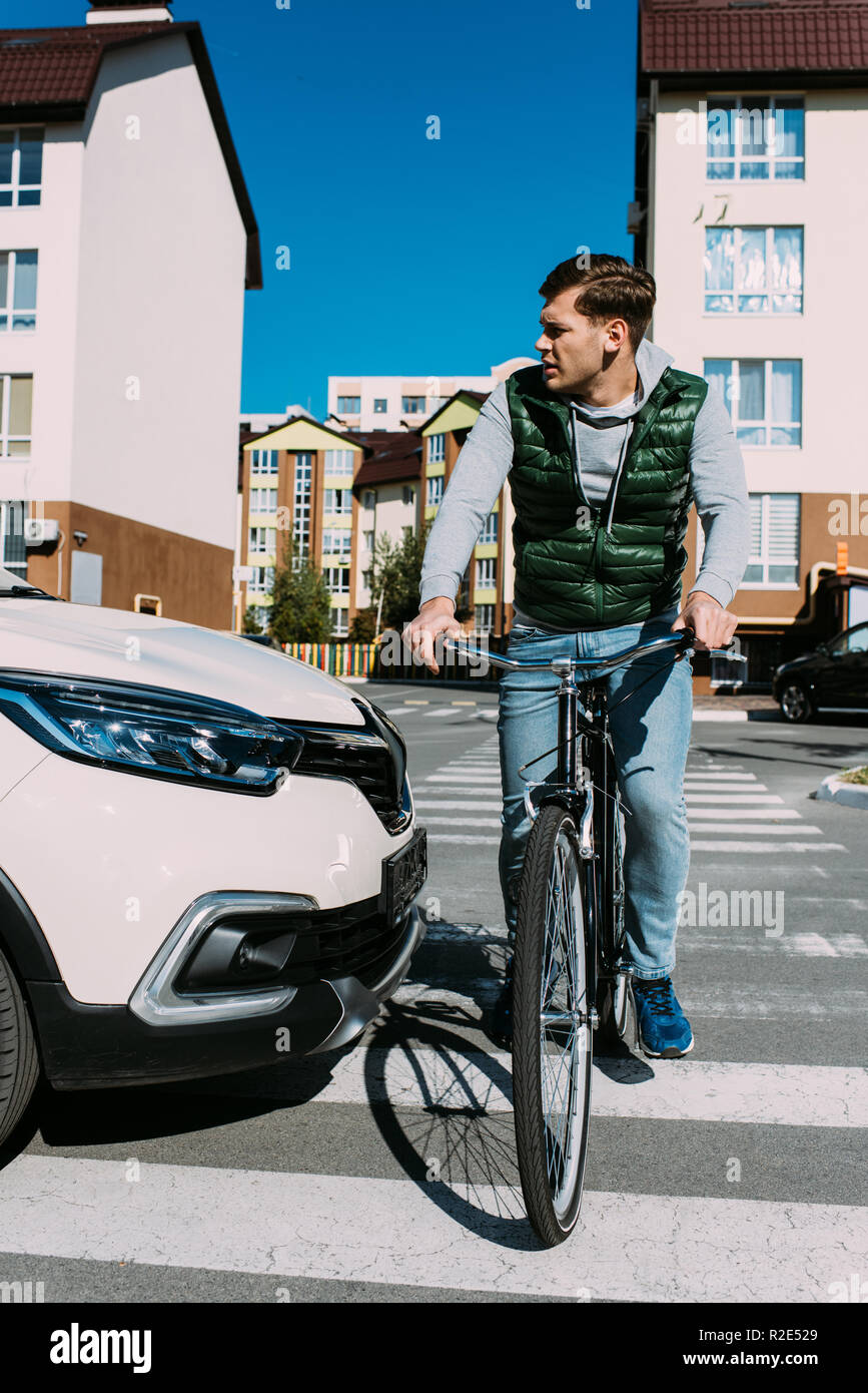 Dangerous driver bicycle hi-res stock photography and images - Alamy