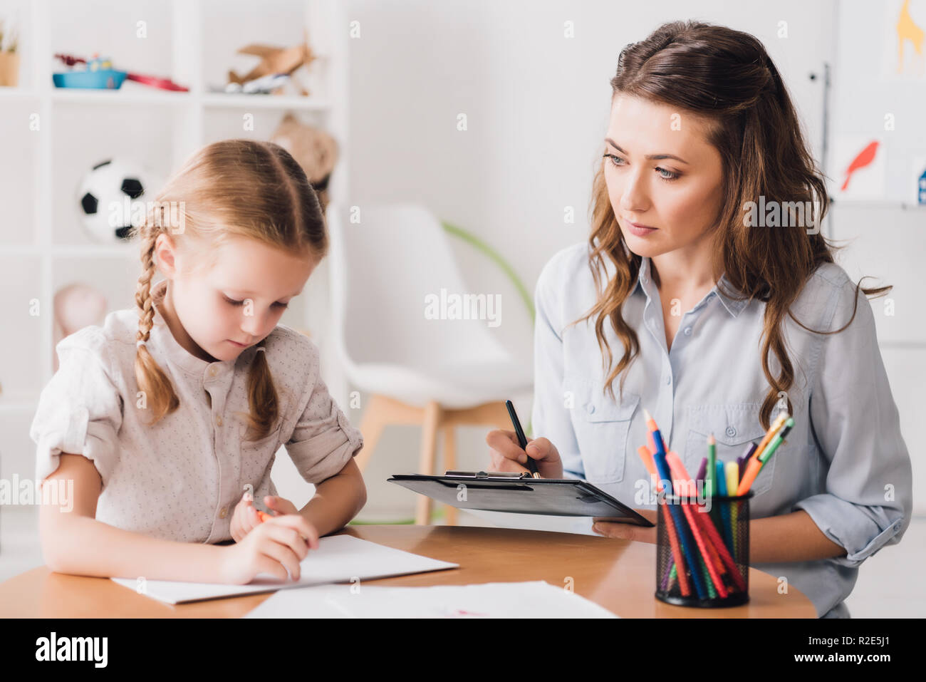 Child and adult drawing hi-res stock photography and images - Alamy