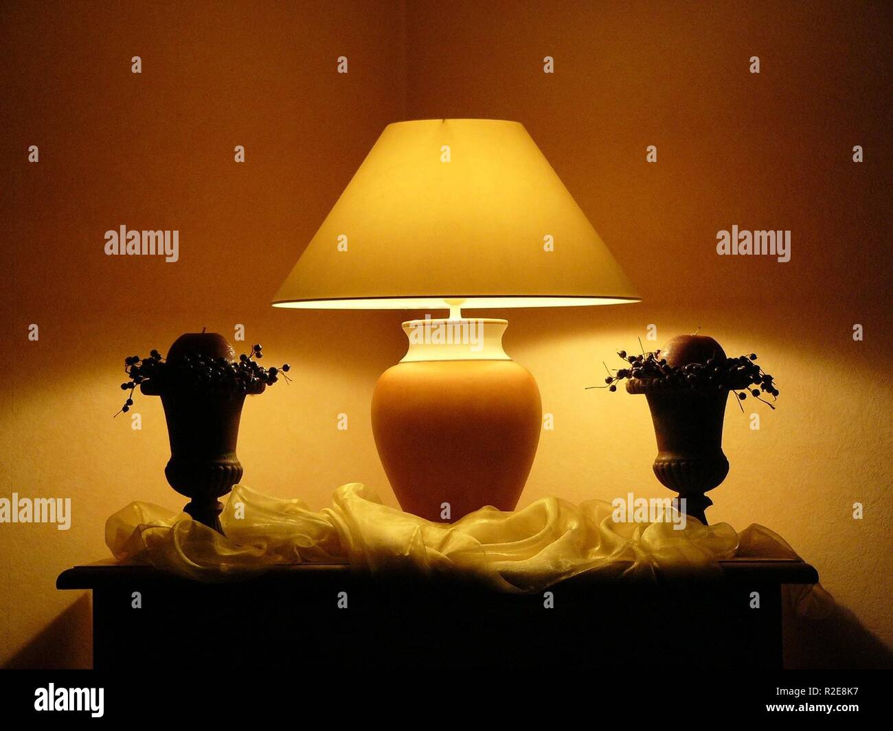still life with lamp Stock Photo - Alamy