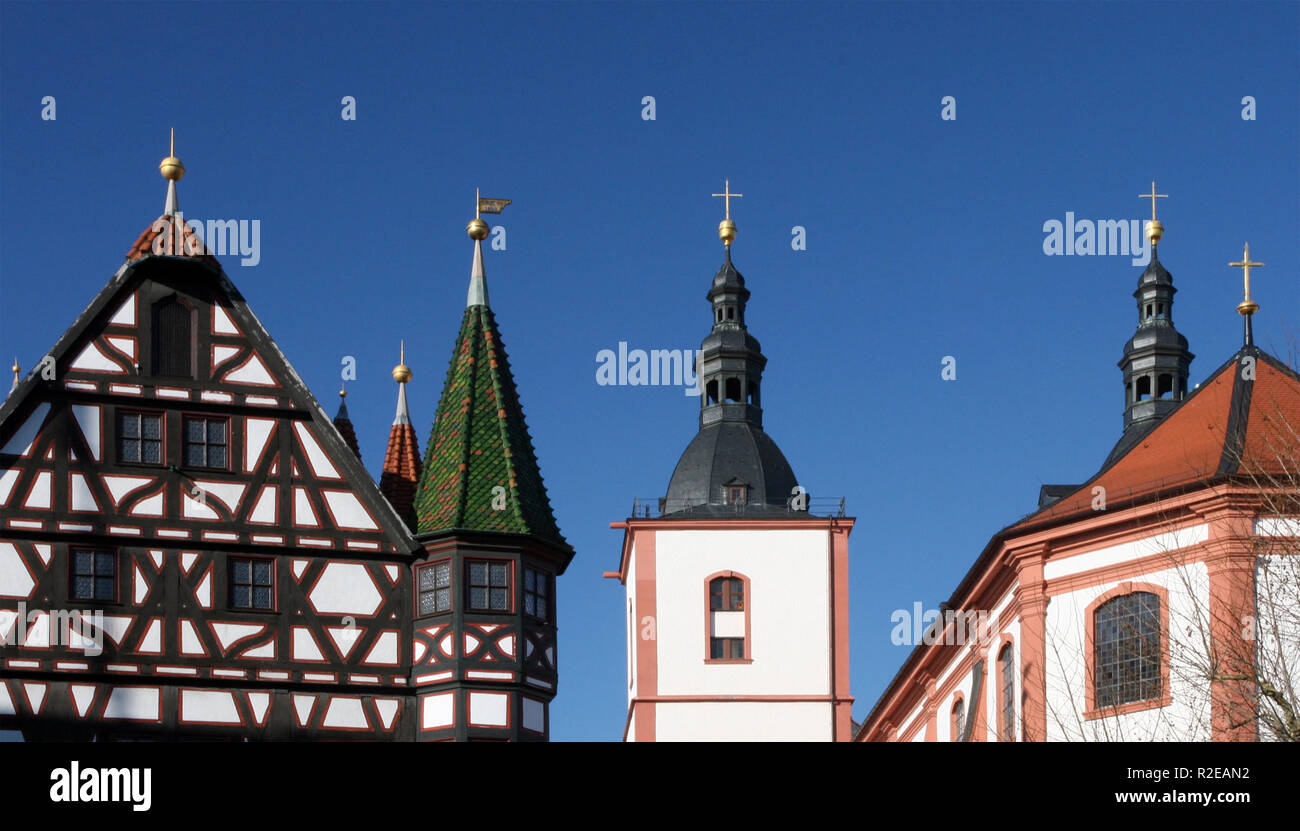 fulda - city of towers and crosses Stock Photo - Alamy