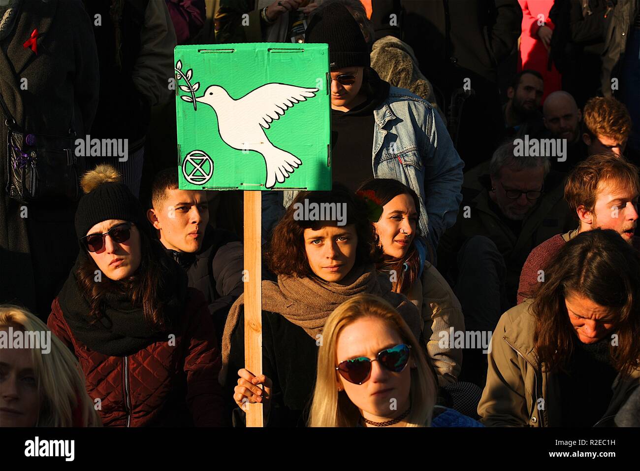 The Extinction Rebellion Campaign group protest on five major bridges ...