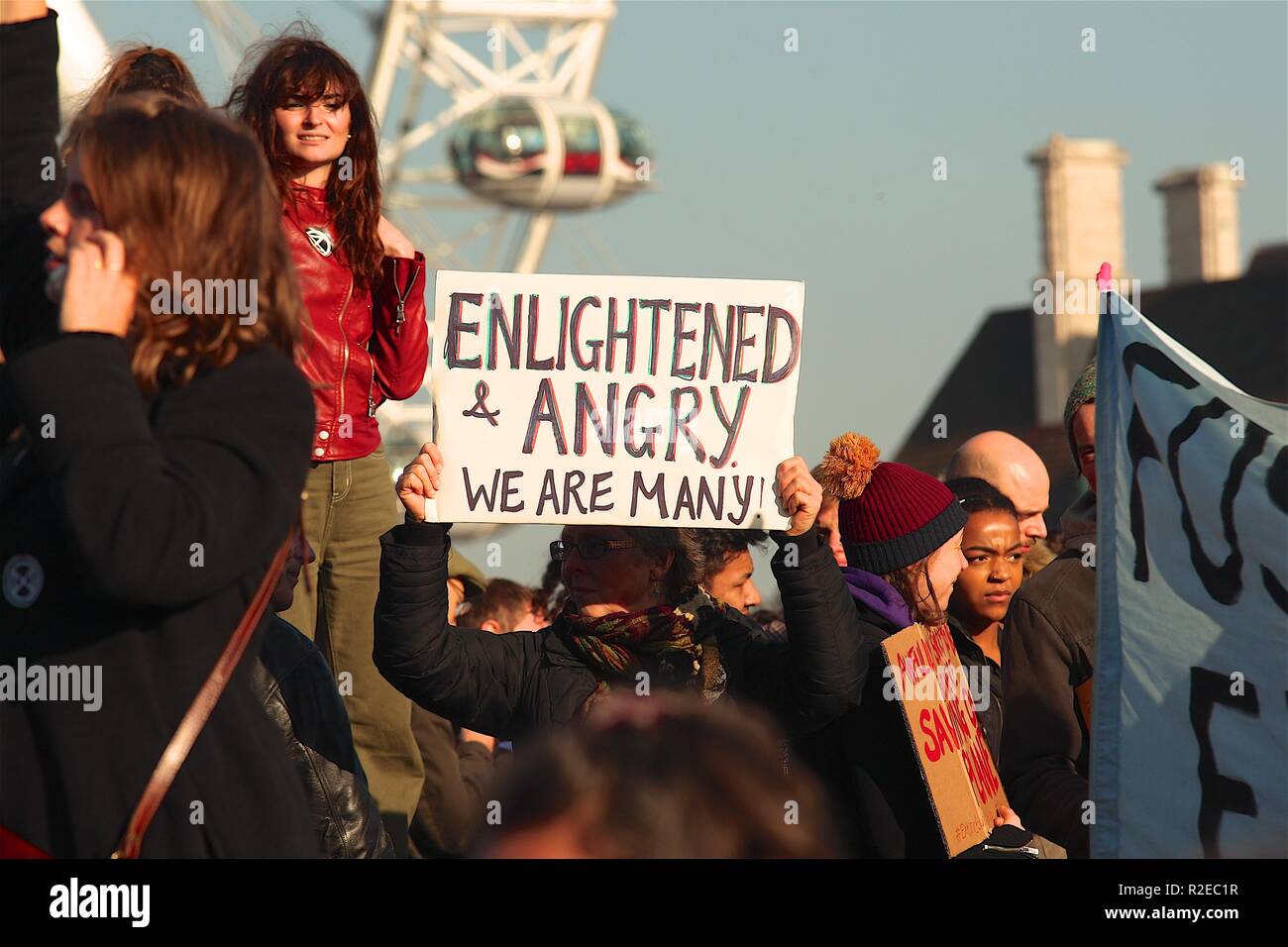 The Extinction Rebellion Campaign group protest on five major bridges ...