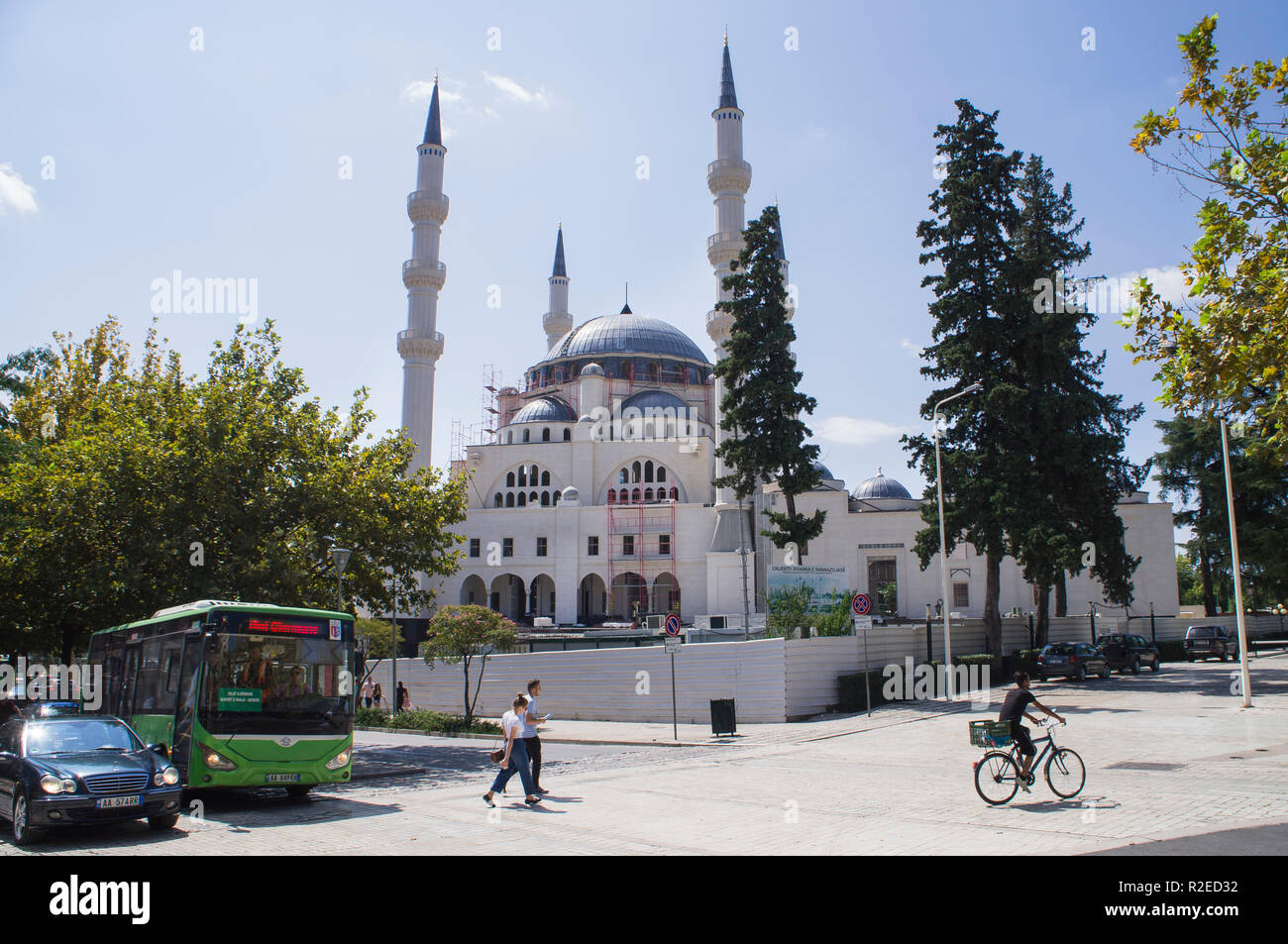 The Great Mosque of Tirana (Namazgah Mosque, Xhamia e Namazgjase) is ...