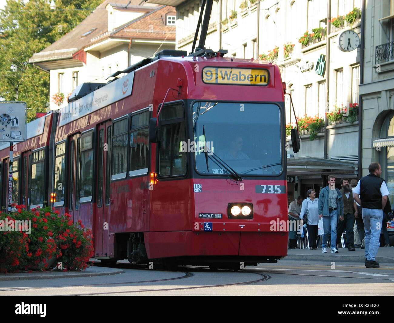 tram in bern (switzerland Stock Photo - Alamy
