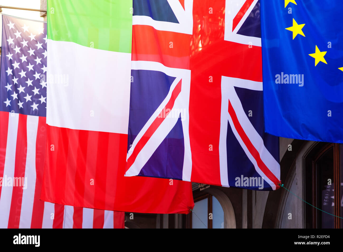 Flags elegance hi-res stock photography and images - Alamy