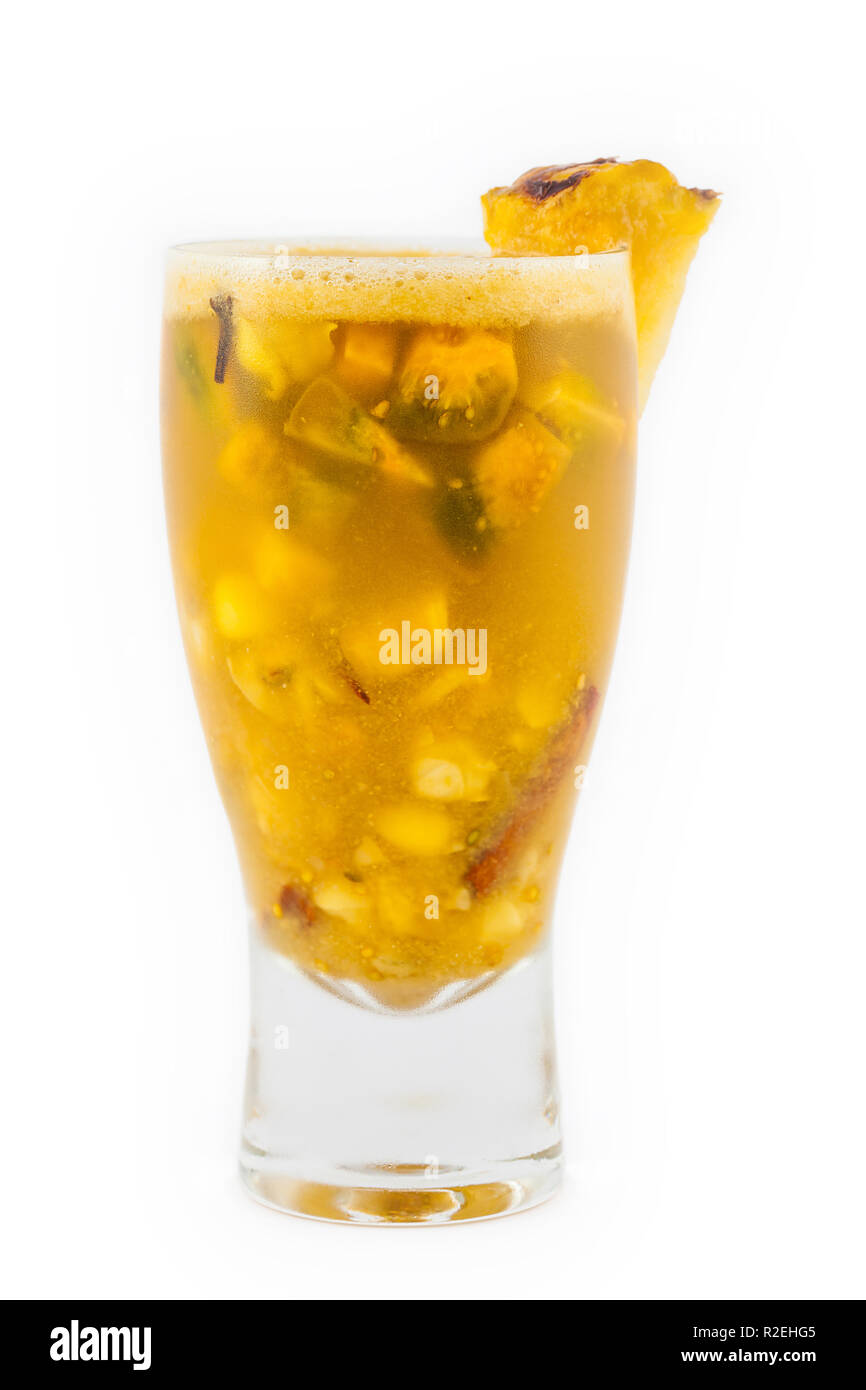 Traditional Colombian beverage from the region of Valle del Cauca made ...