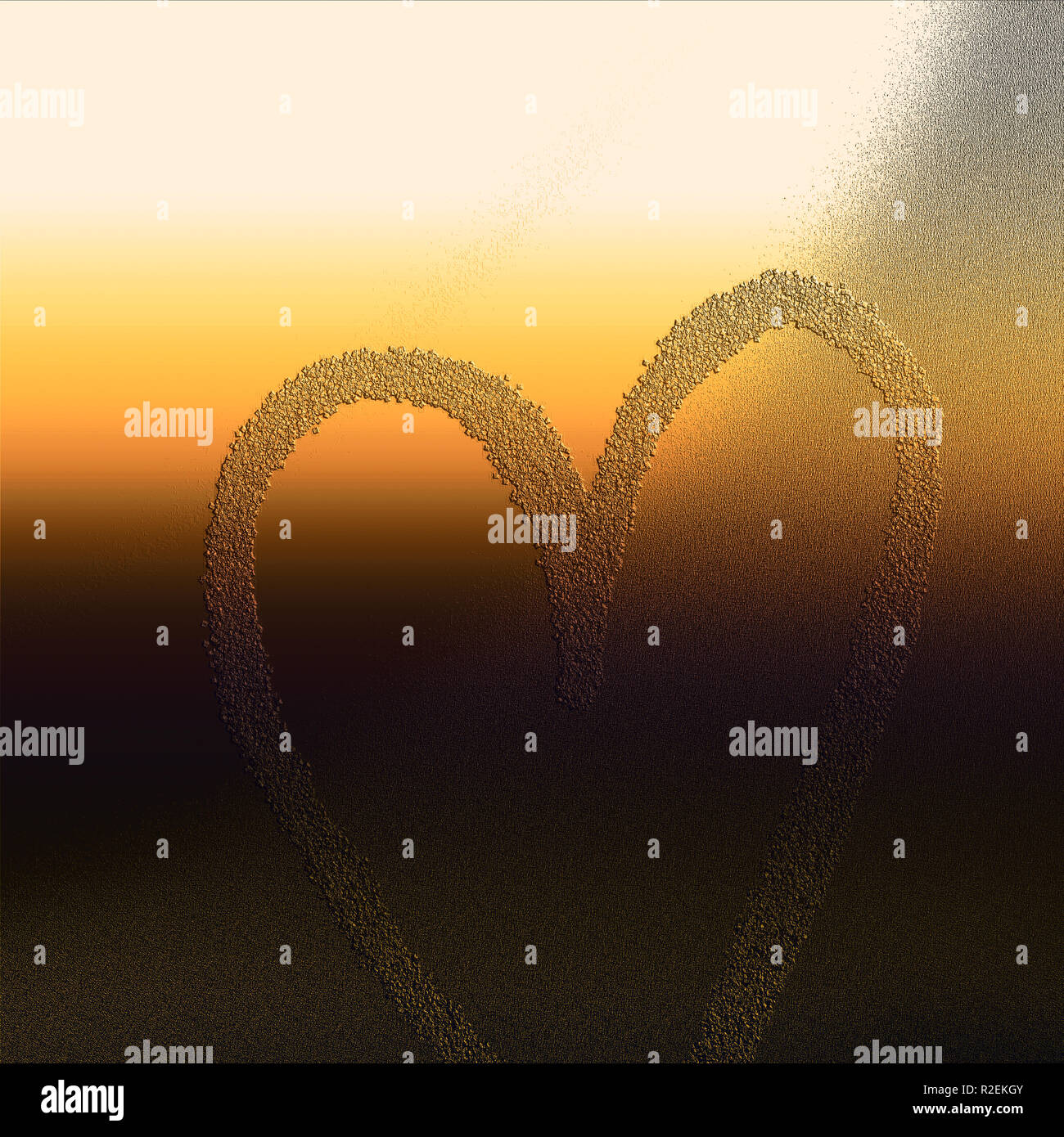 Heart embossed on gradient background. Love theme artwork background ...
