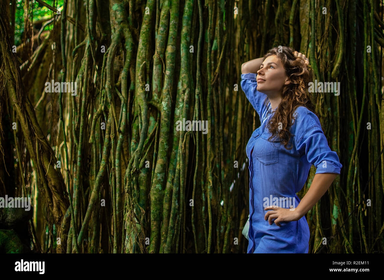 Young explorer in the jungle hi-res stock photography and images - Alamy