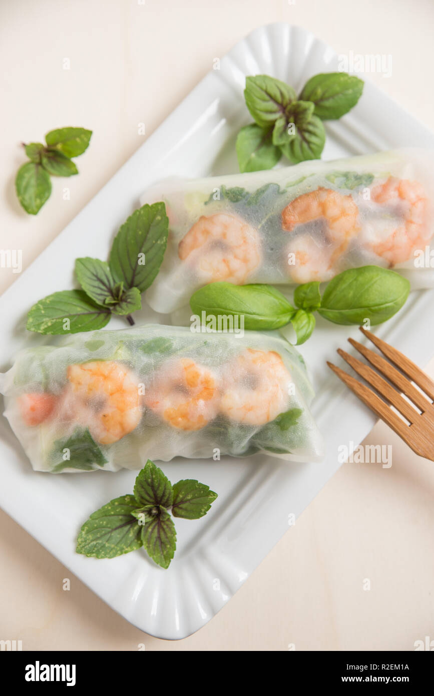 Thai springrolls hi-res stock photography and images - Alamy