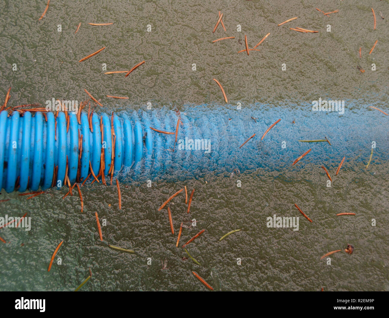 frozen water plastic pip Stock Photo - Alamy