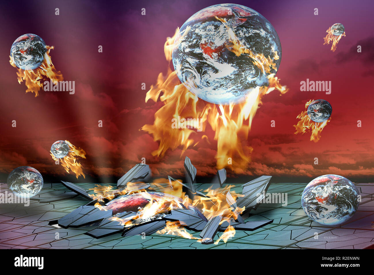 World conflagration hi-res stock photography and images - Alamy