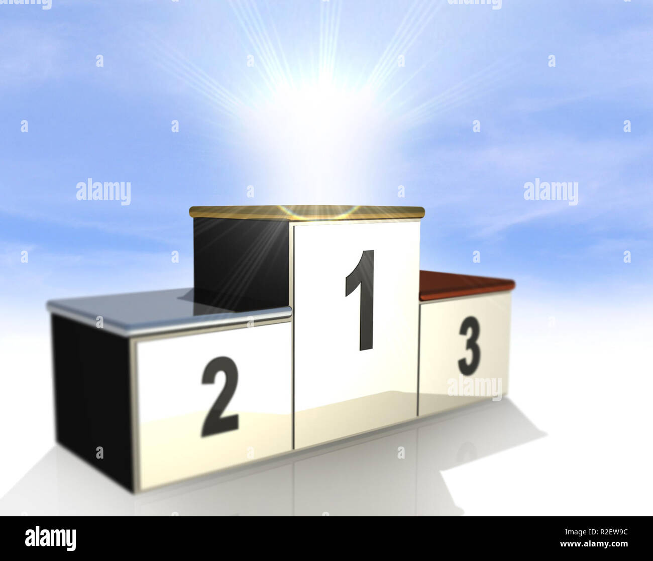 winners podium 2 Stock Photo - Alamy