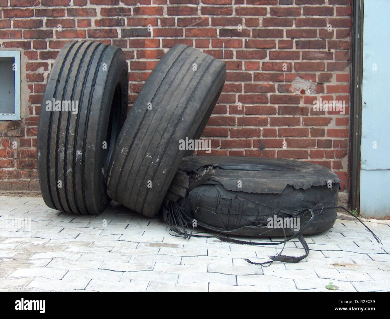 the three sections of the tire life ii Stock Photo - Alamy