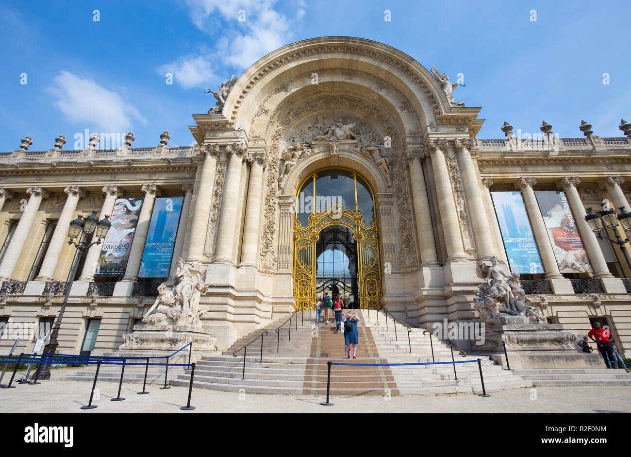 PARIS, FRANCE, SEPTEMBER 5, 2018 - The entrance of the Petit Palais ...
