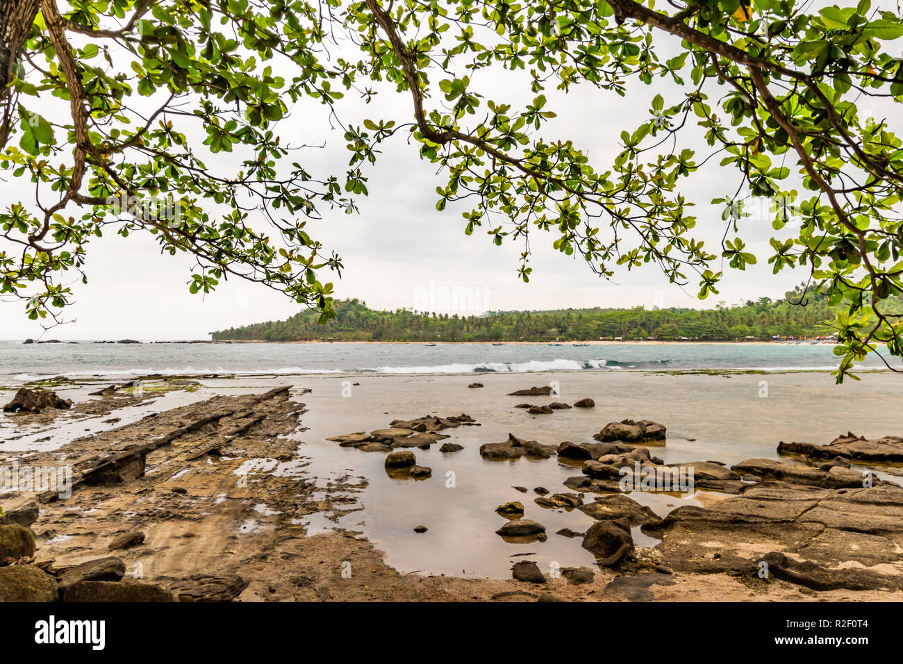 Sawarna Beach Tour Stock Photo - Alamy