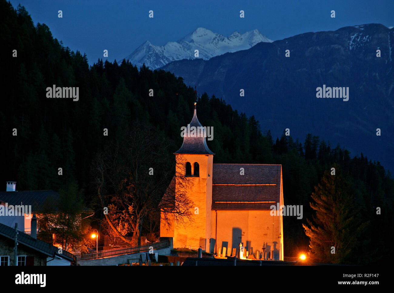 church in feldis Stock Photo - Alamy