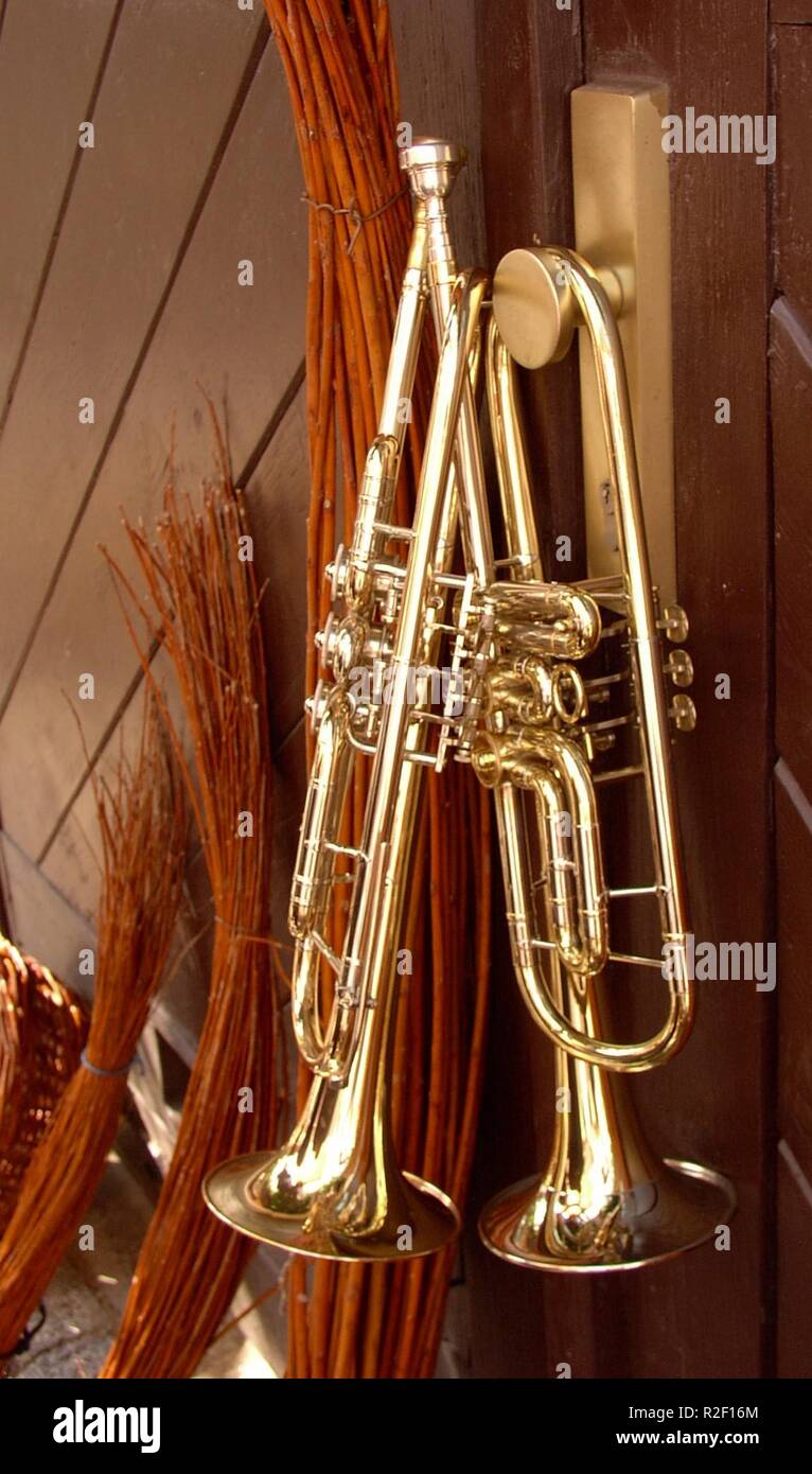 Trumpet blower hi-res stock photography and images - Alamy