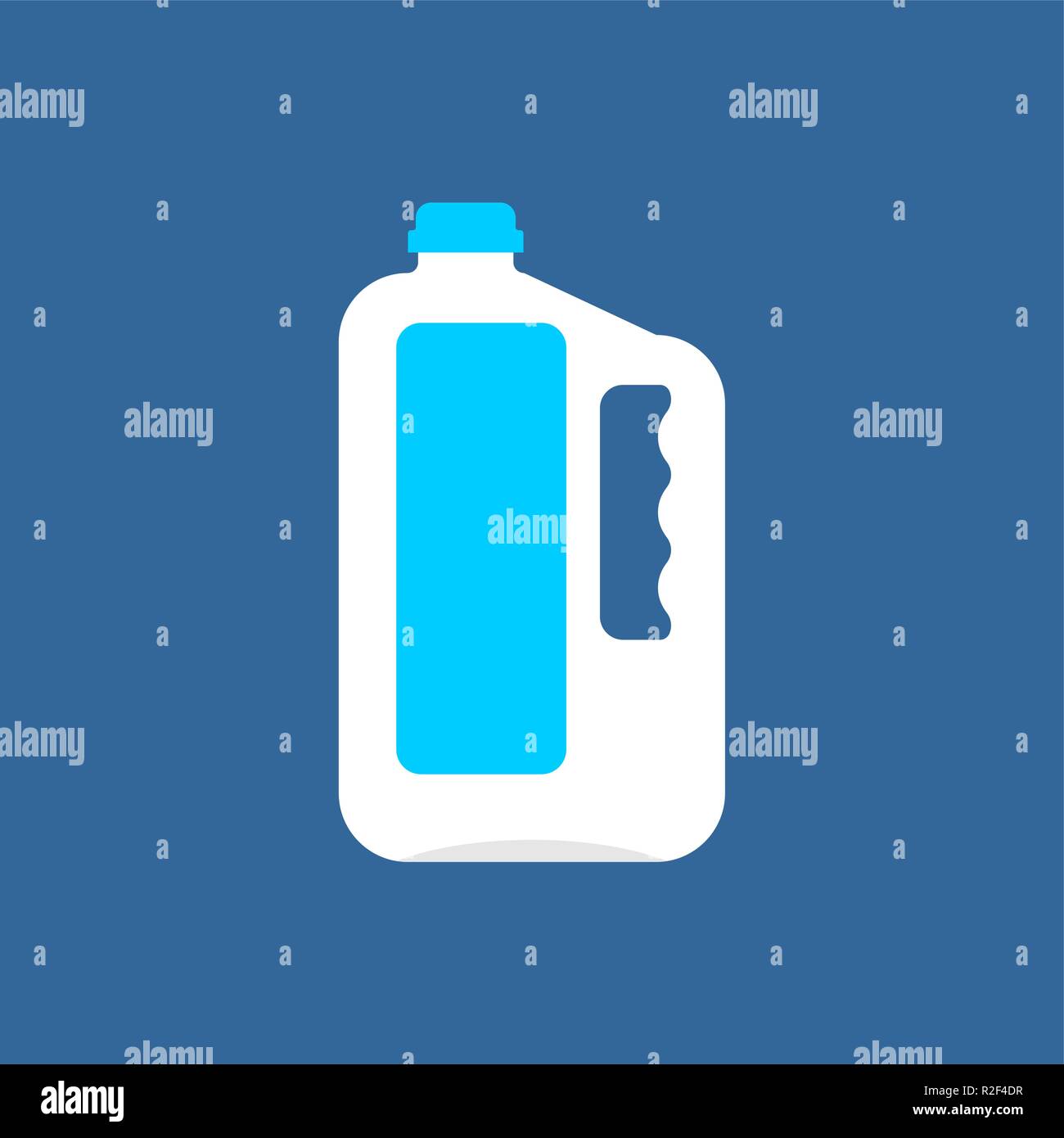 Gallon of Milk isolated. Plastic bottle milk packaging vector Stock ...