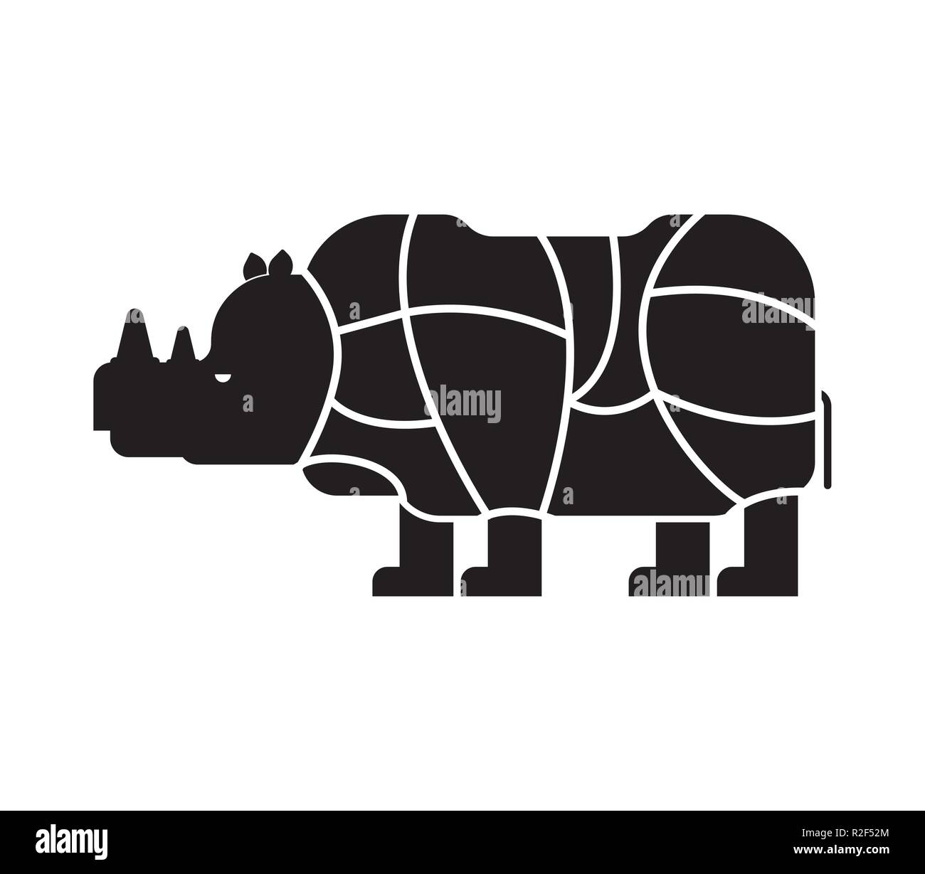 Rhino parts Stock Vector Images - Alamy