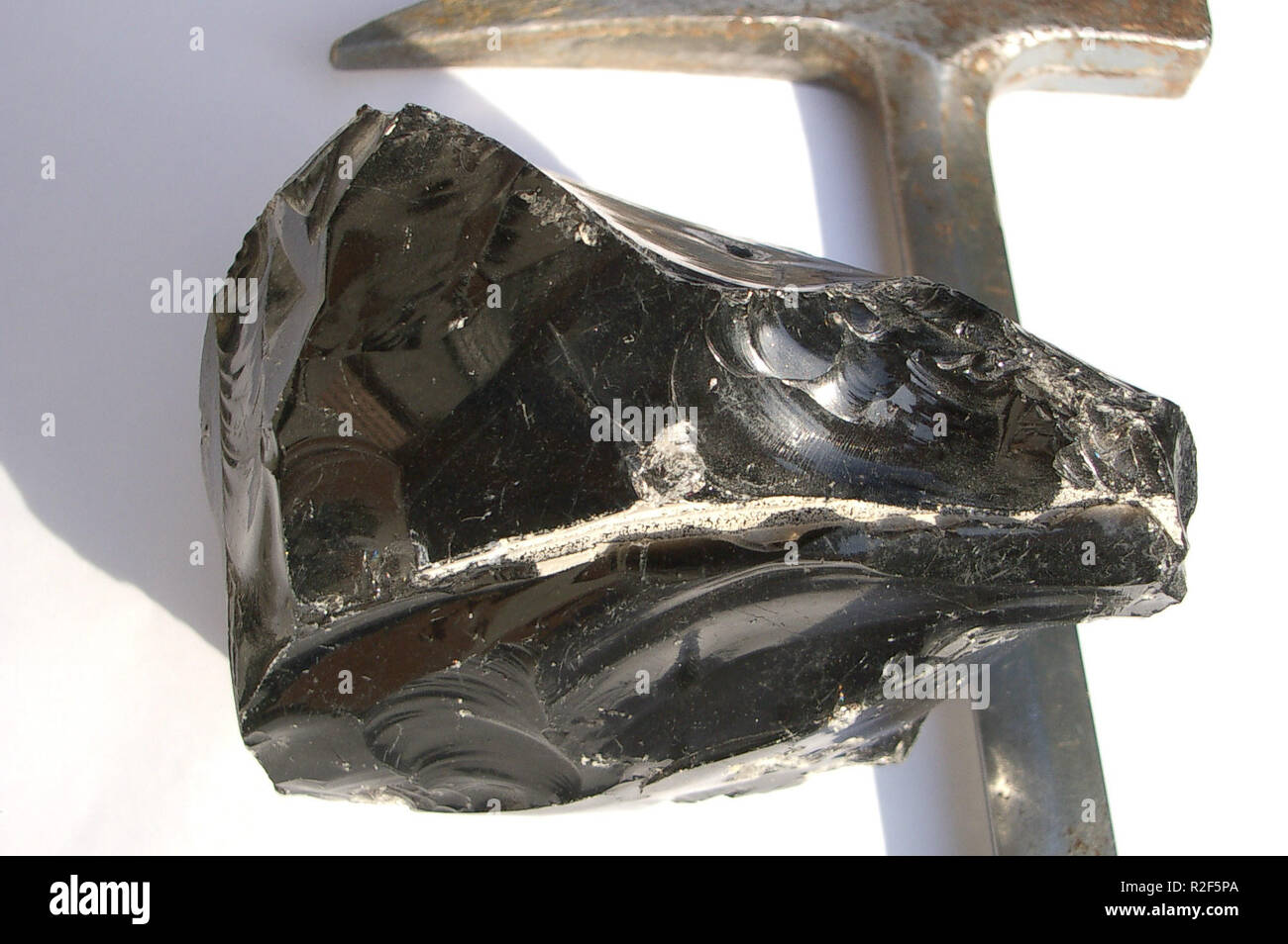 volcanic rock glass obsidian Stock Photo - Alamy