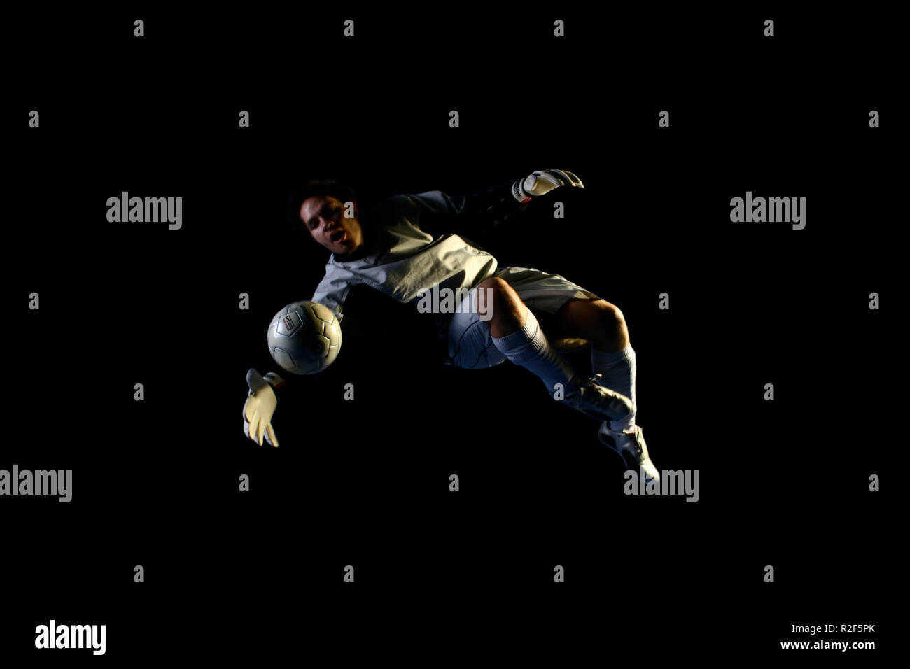 goalkeeper parade in flight Stock Photo - Alamy