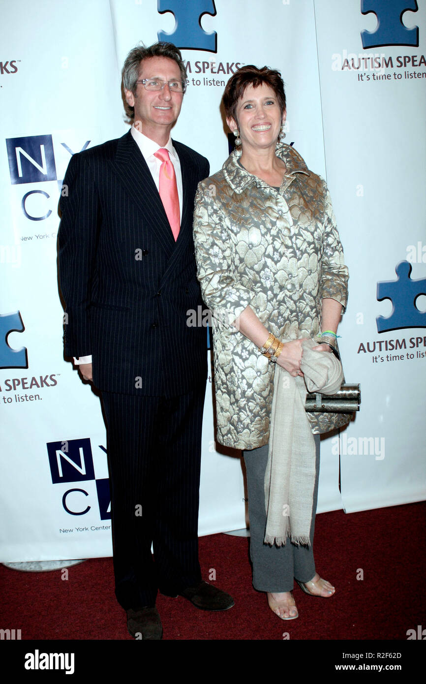 New York, NY - May 09: Bill Rudin and Beth Rudin DeWoody at The Autism ...