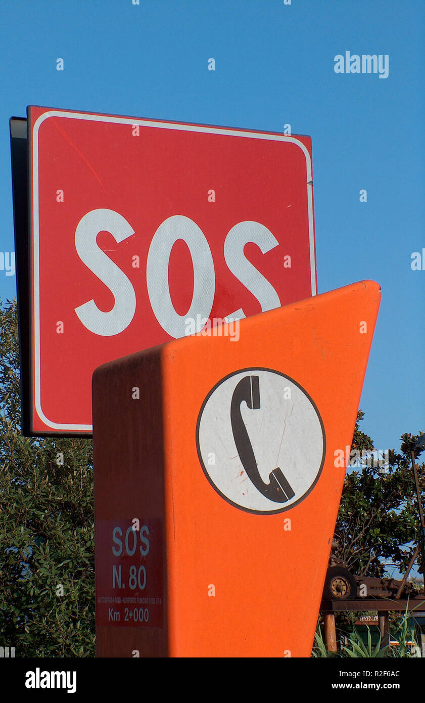 Motorway sos hi-res stock photography and images - Alamy