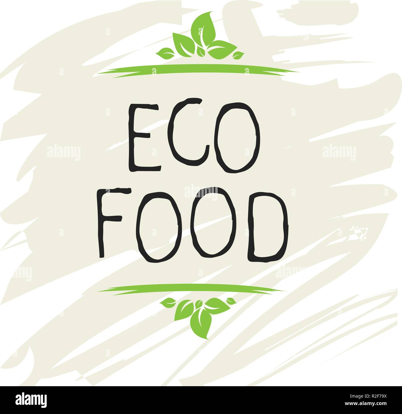 Eco food label and high quality product badges. Bio healthy organic ...