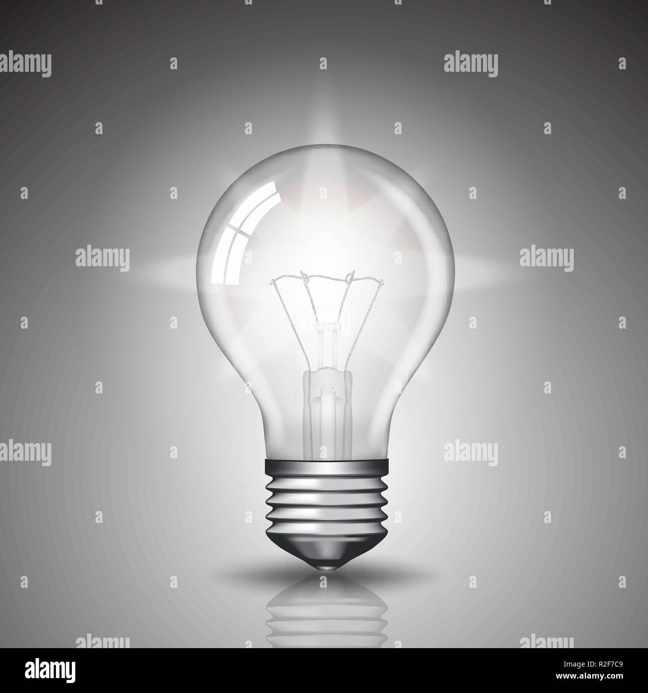 Empty light bulb Stock Vector Images - Alamy