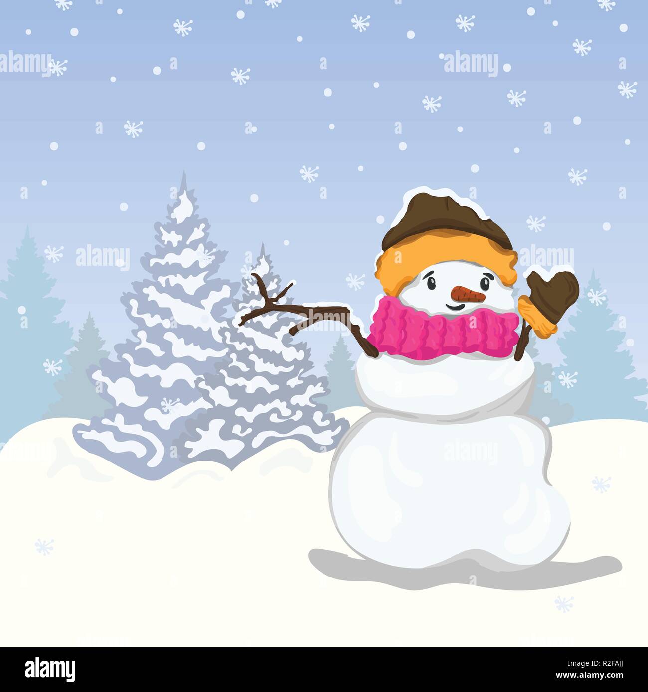 Snowman craft Stock Vector Images - Alamy