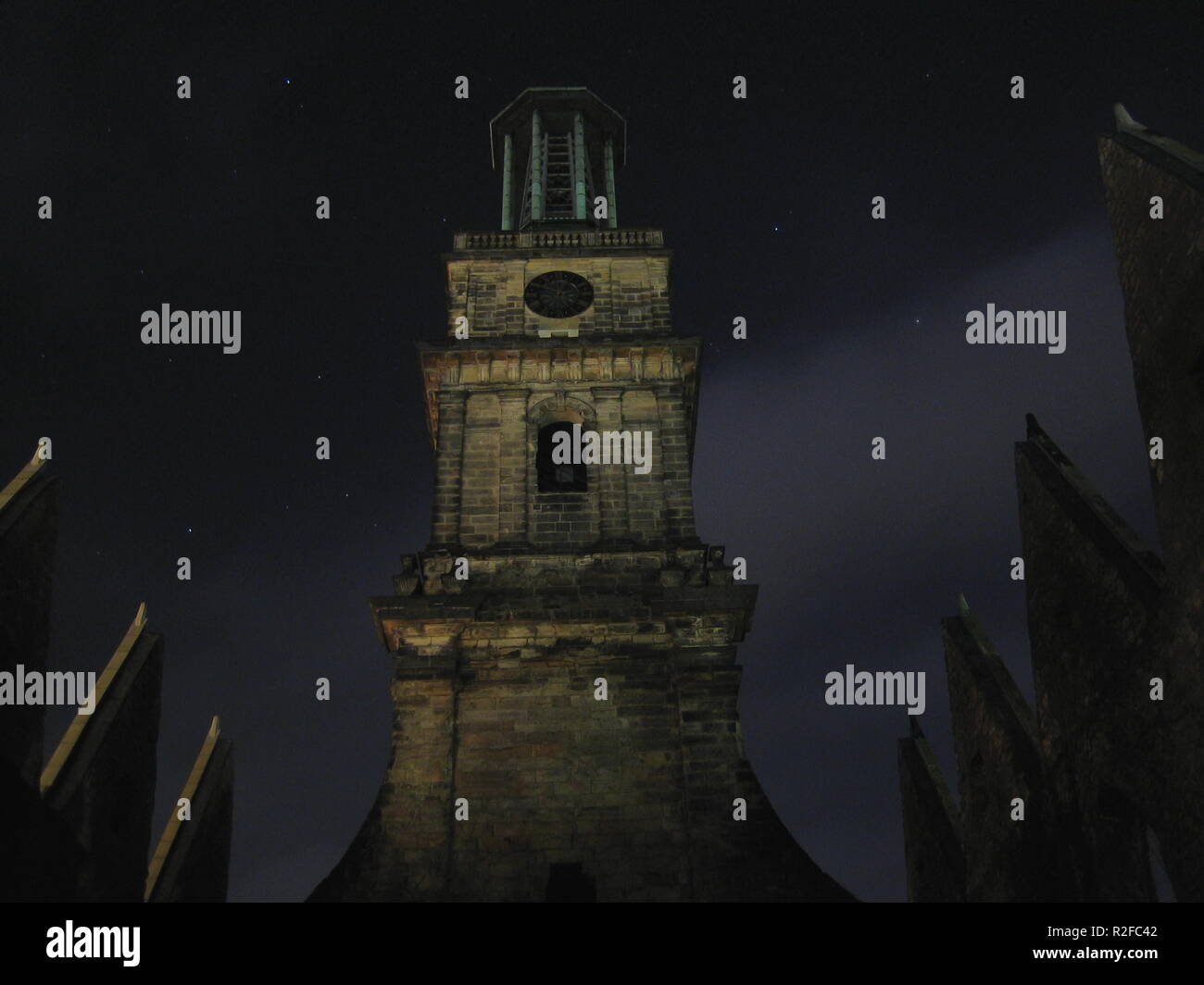 Creepy church at night hi-res stock photography and images - Alamy