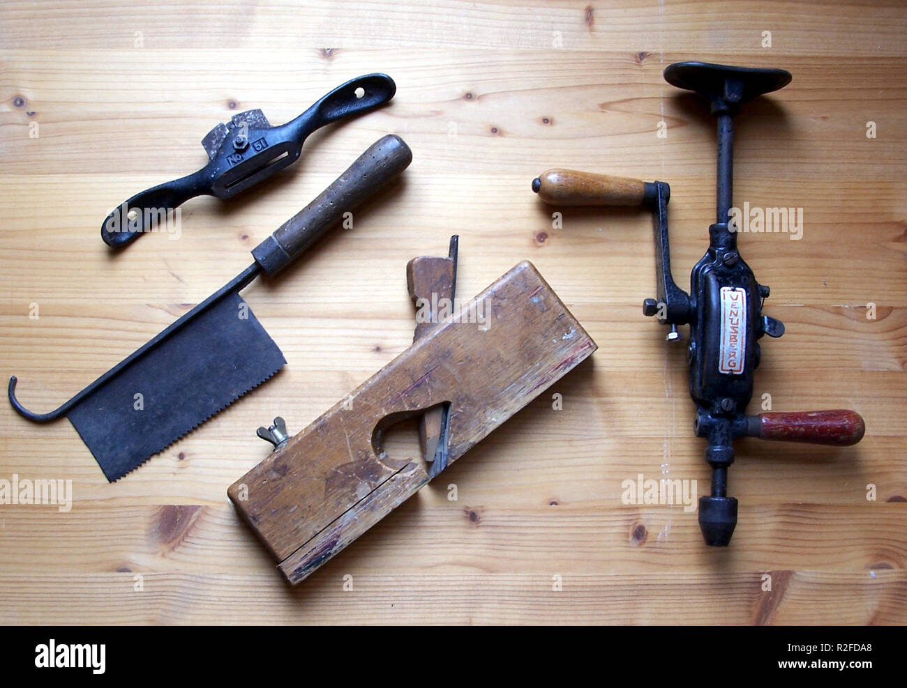old hand tool 1 Stock Photo - Alamy