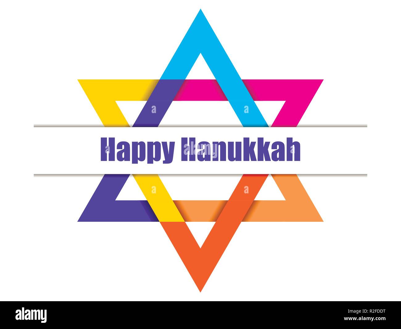 Happy hanukkah. Hanukkah candles. Star of David. Vector illustration ...