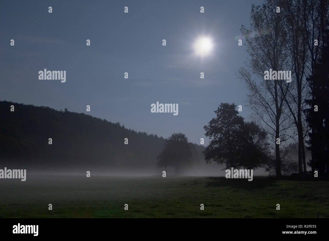 Moonrise Night Nighttime High Resolution Stock Photography and Images ...