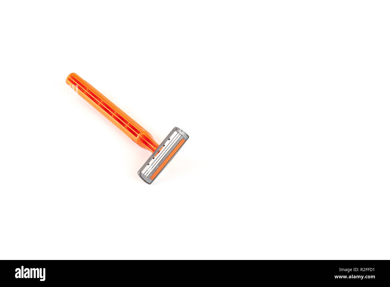 Disposable shaving razor isolated on white background Stock Photo - Alamy