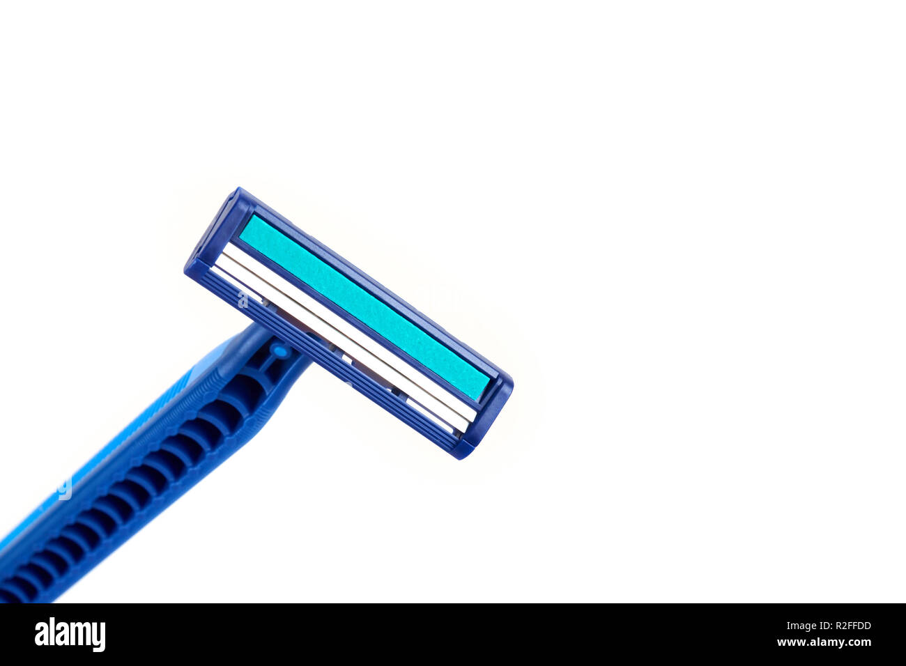 New disposable razor blade, on white background, isolated Stock Photo ...