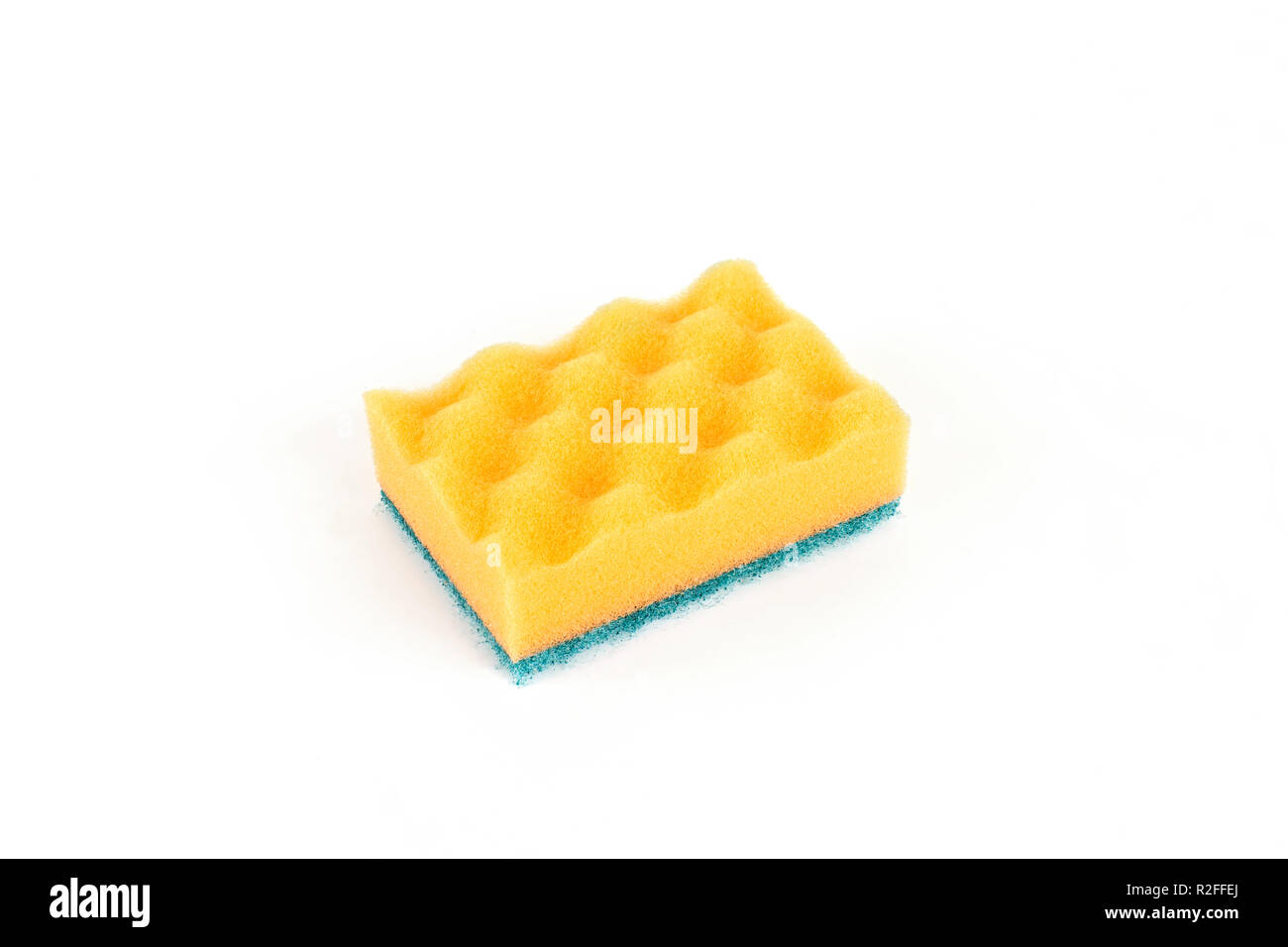 sponge for washing dishes, isolated on white background Stock Photo - Alamy