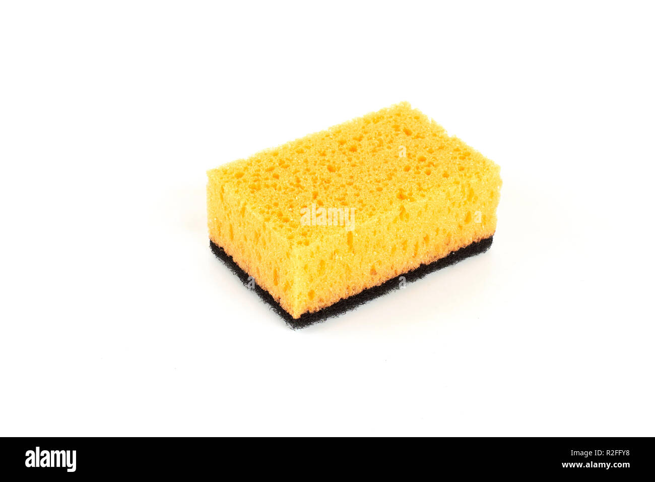 sponge for washing dishes, isolated on white background Stock Photo - Alamy