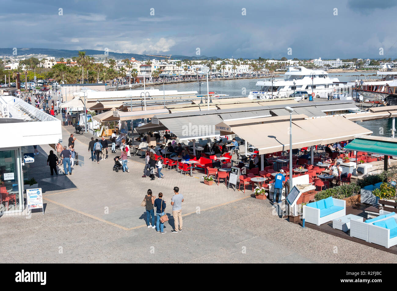 Waterfront harbour harbor promenade restaurants seafront esplana hi-res ...