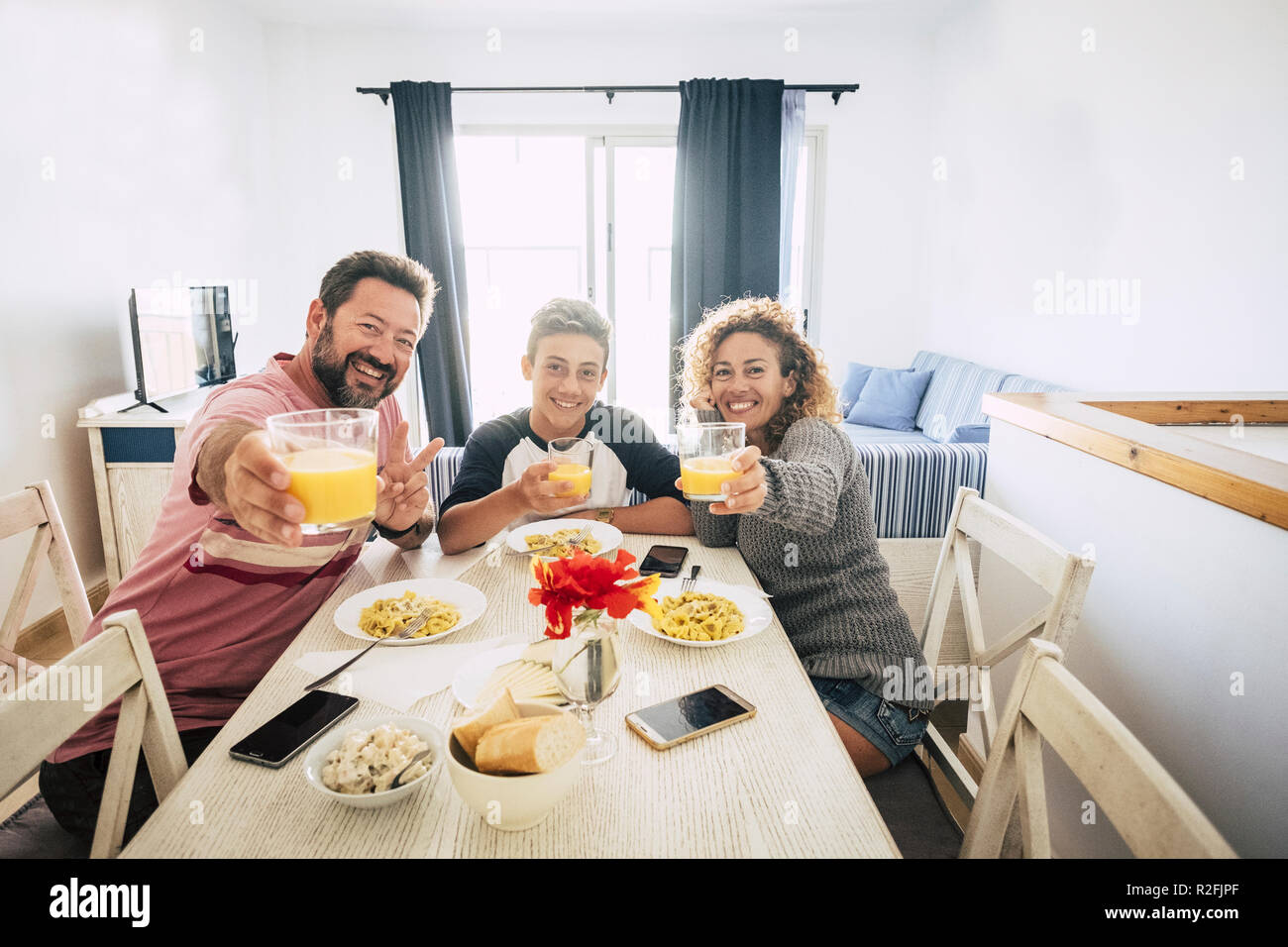Dad Son Makeing For Lunch