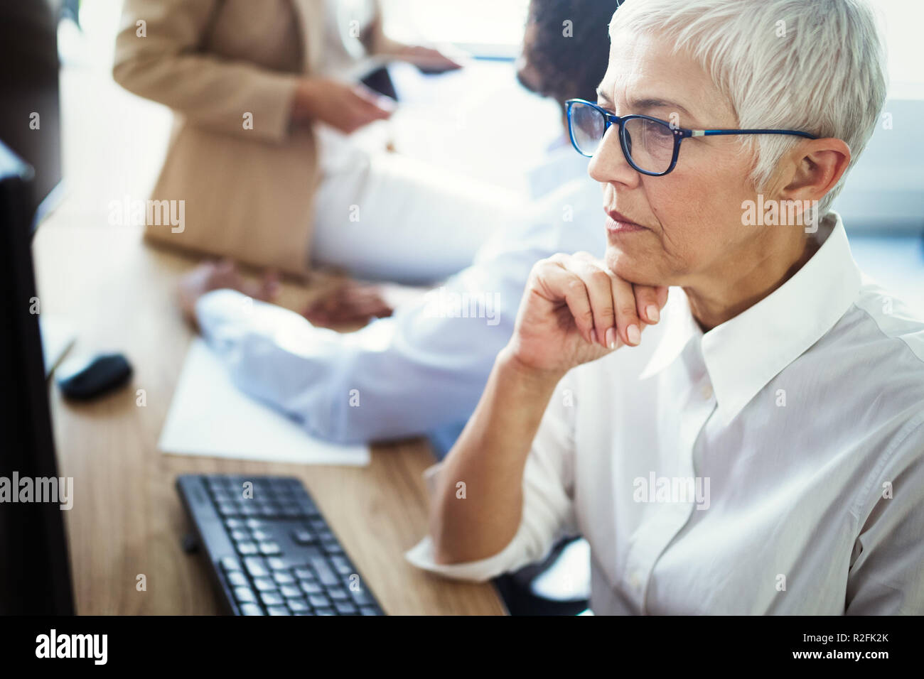 Middle age architect woman hi-res stock photography and images - Alamy