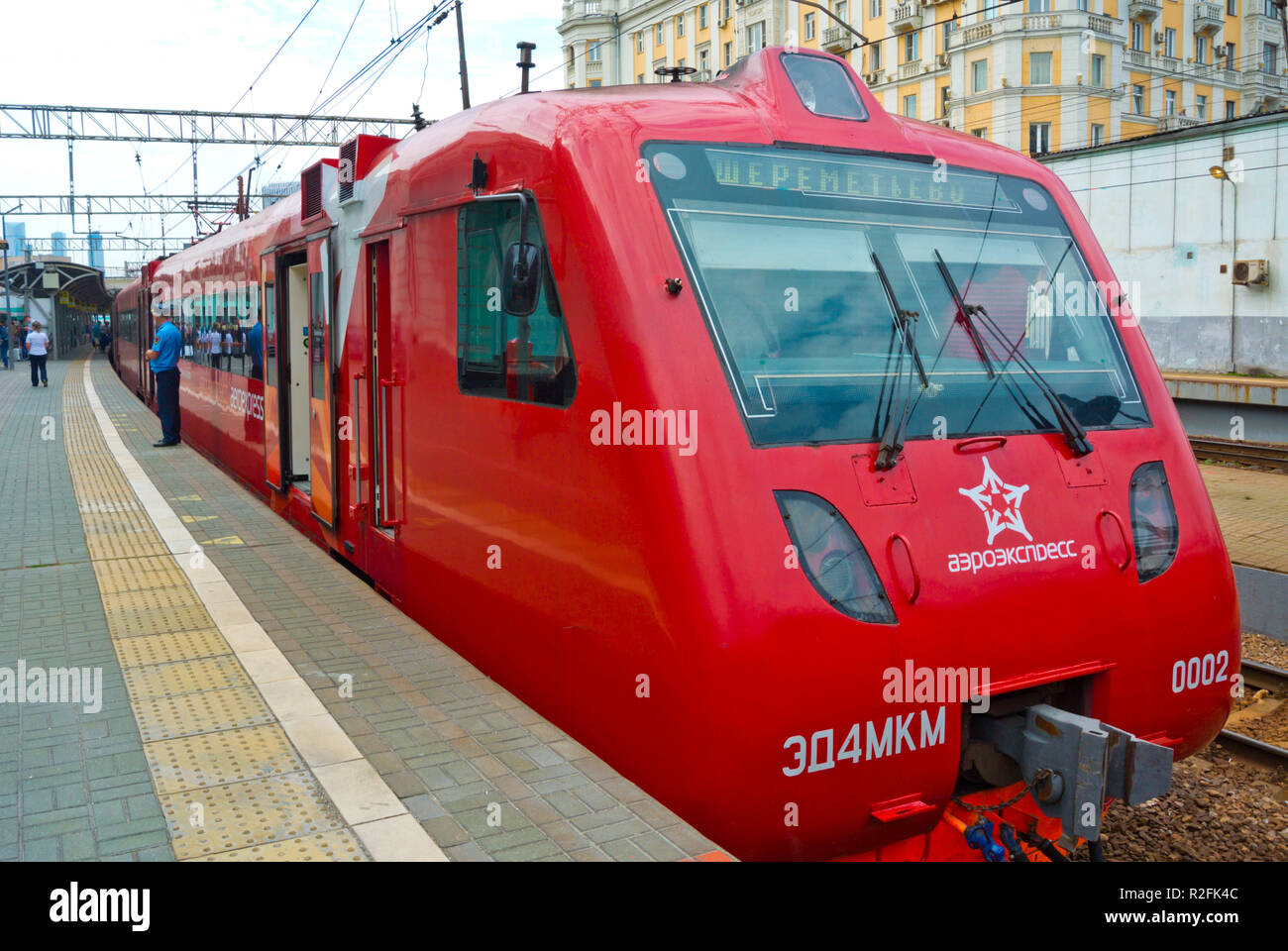 Aeroexpress, airport train, Belorussky Vokzal, Belorussian railway ...