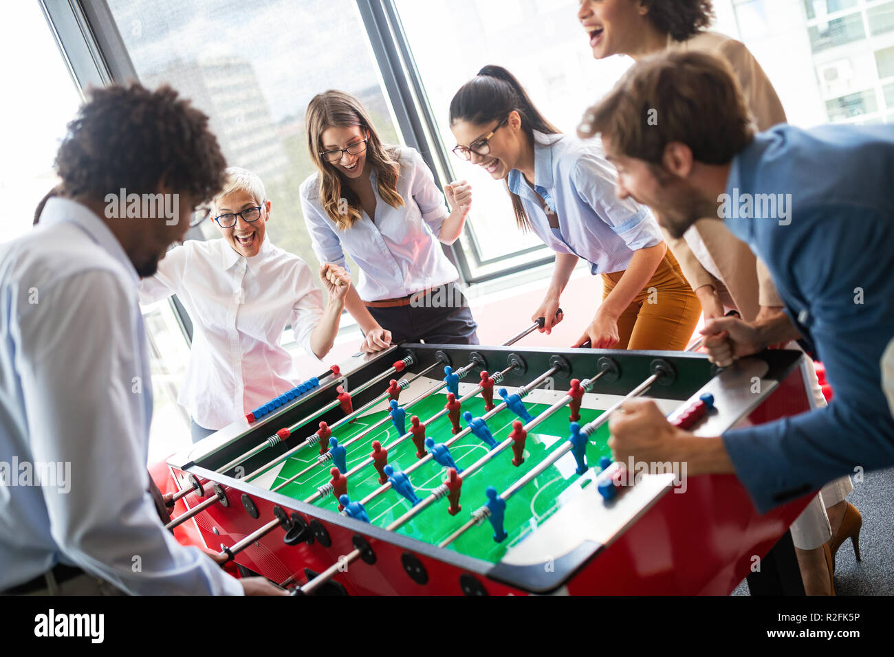 Workplace table football hi-res stock photography and images - Alamy