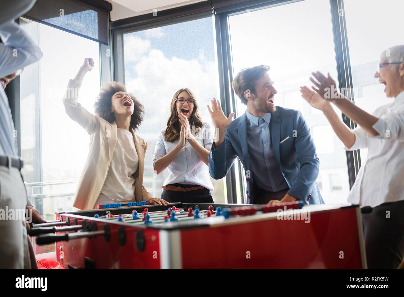 Workplace table football hi-res stock photography and images - Alamy