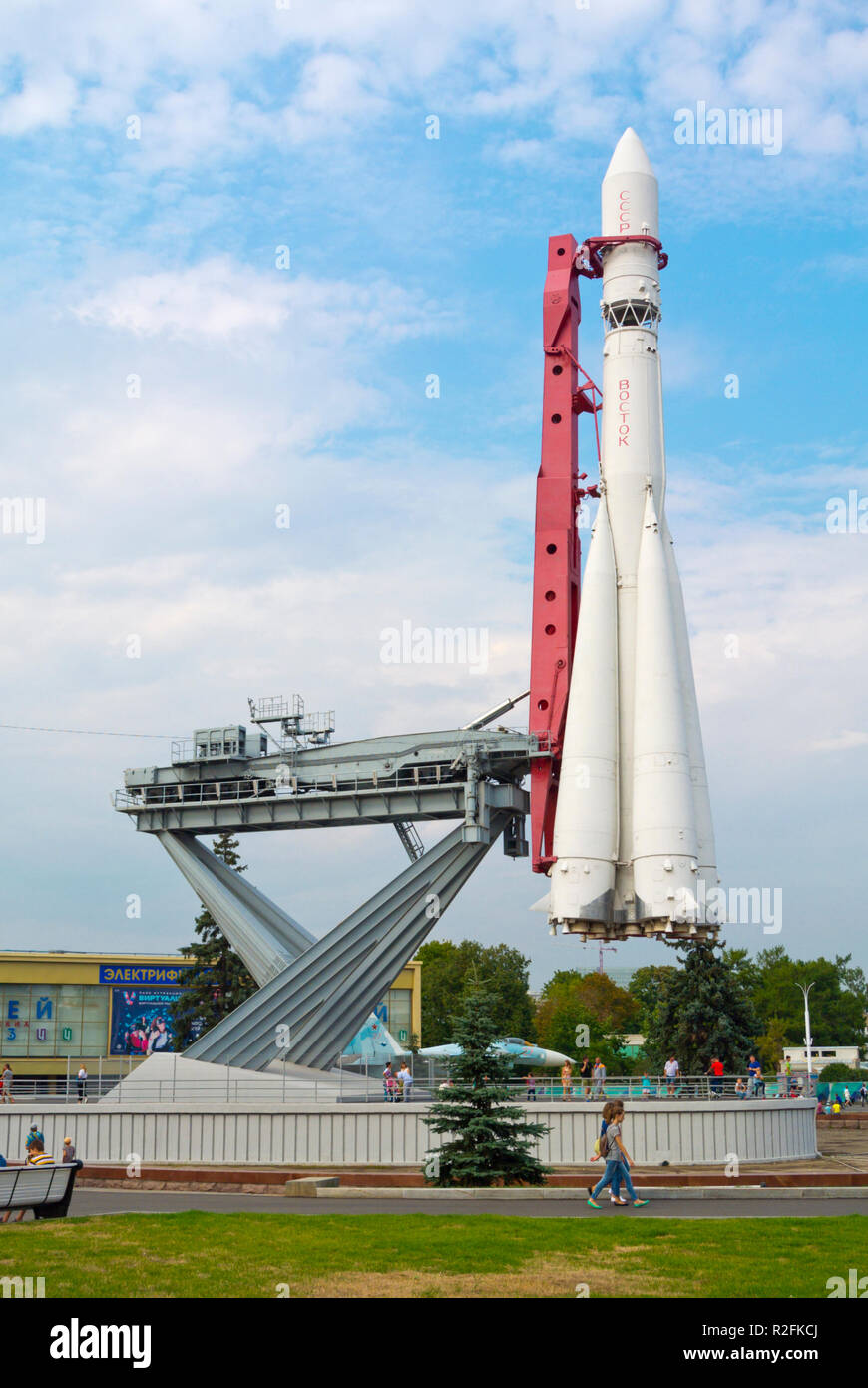 Vostok Rocket Model Flying