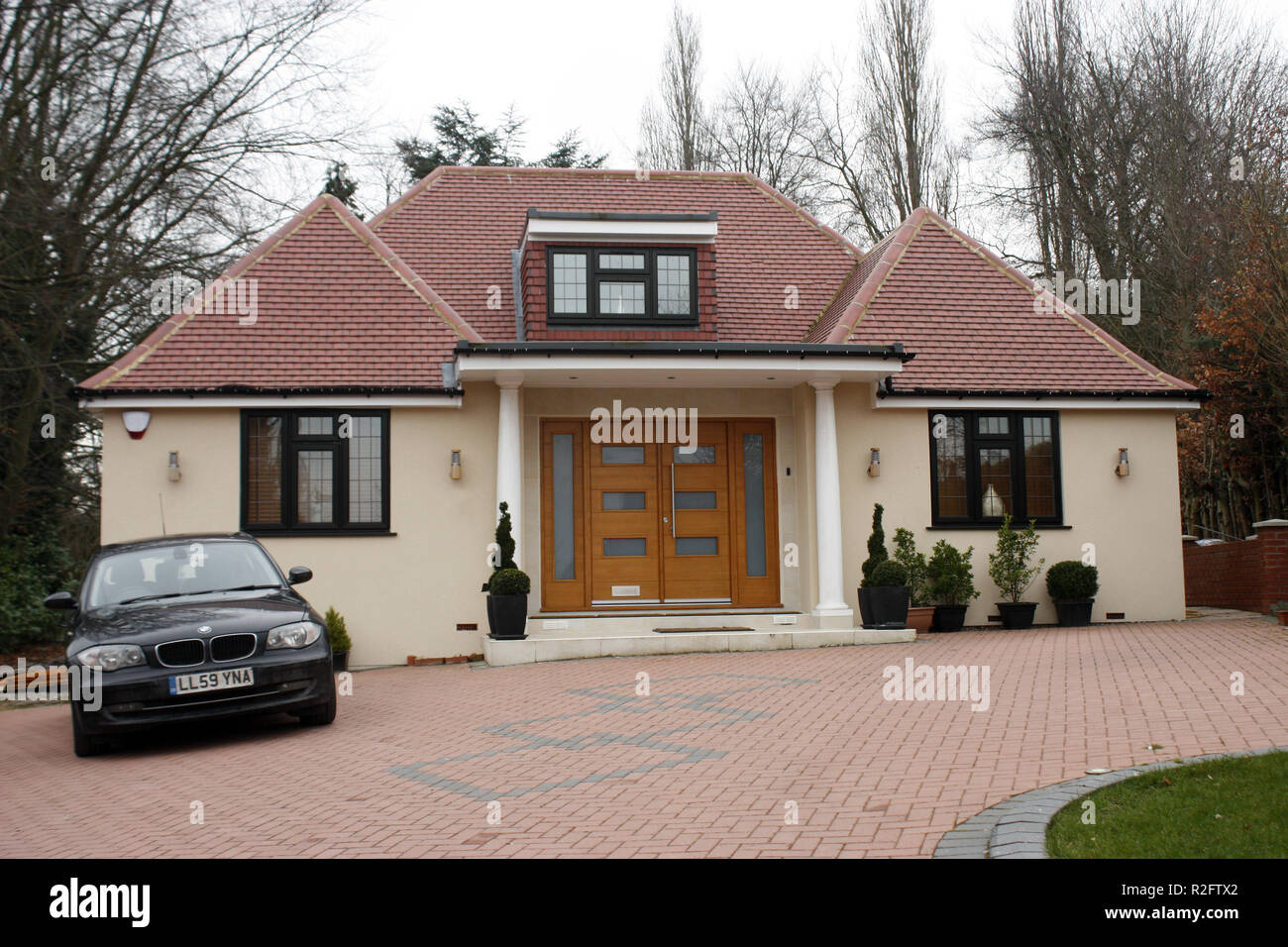A modern house architecture in Europe Stock Photo - Alamy