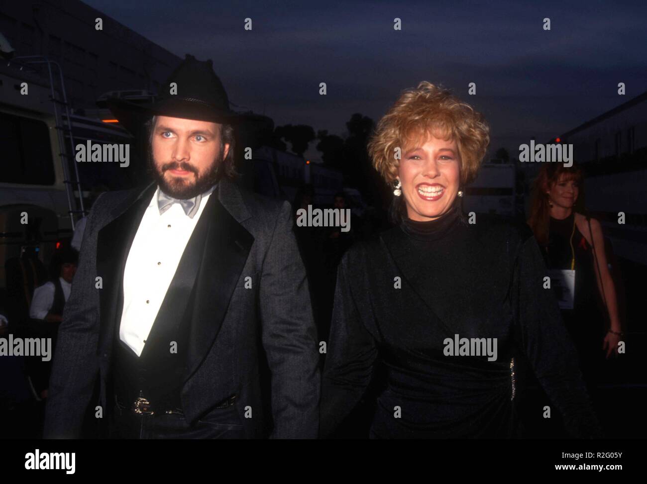 LOS ANGELES, CA - JANUARY 25: Singer Garth Brooks and wife Sandy Mahl ...