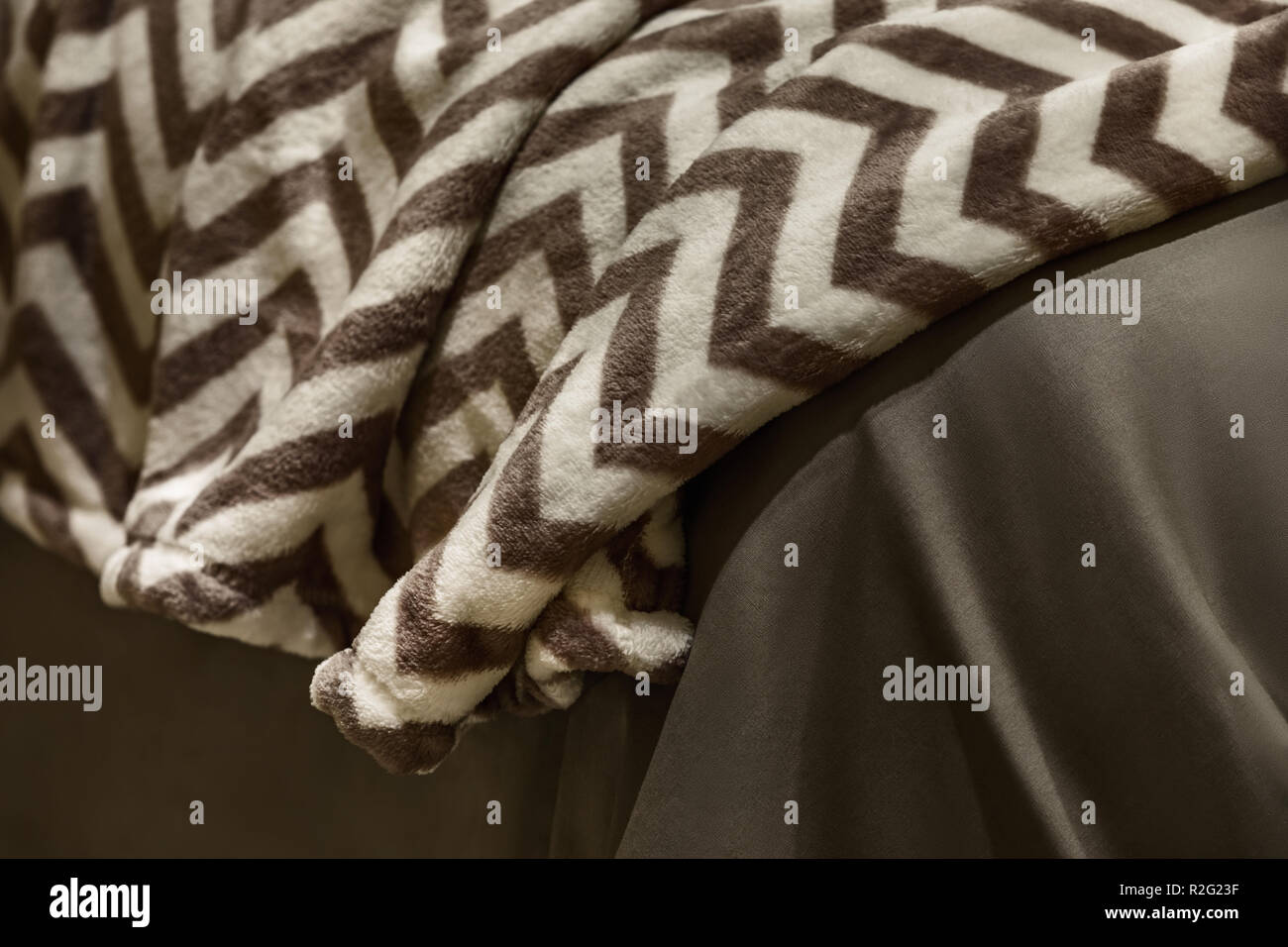 Grey cover. Textile surface. Home interior decor Stock Photo - Alamy