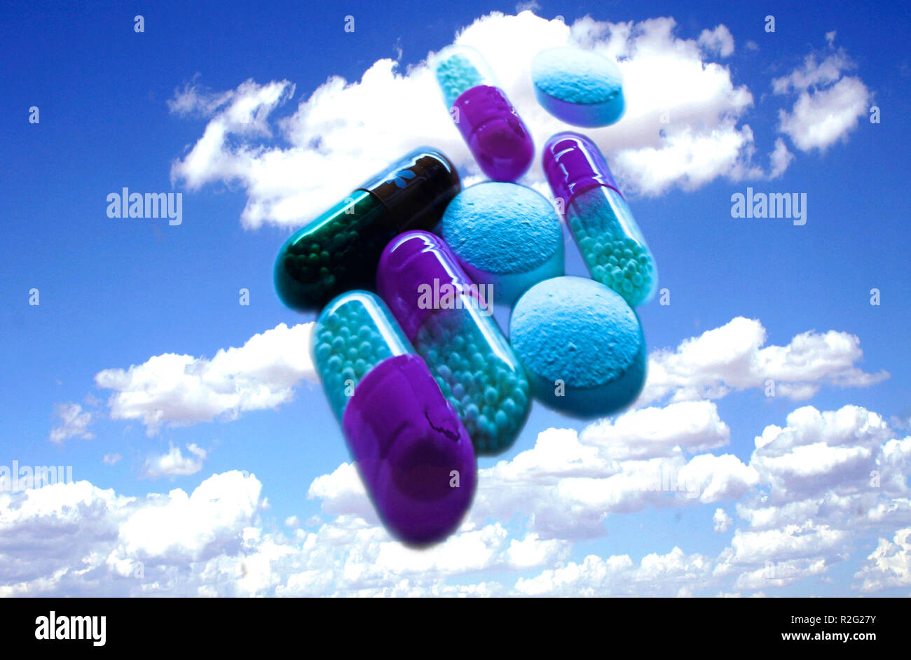 the red pill or the blue pill [light] Stock Photo - Alamy